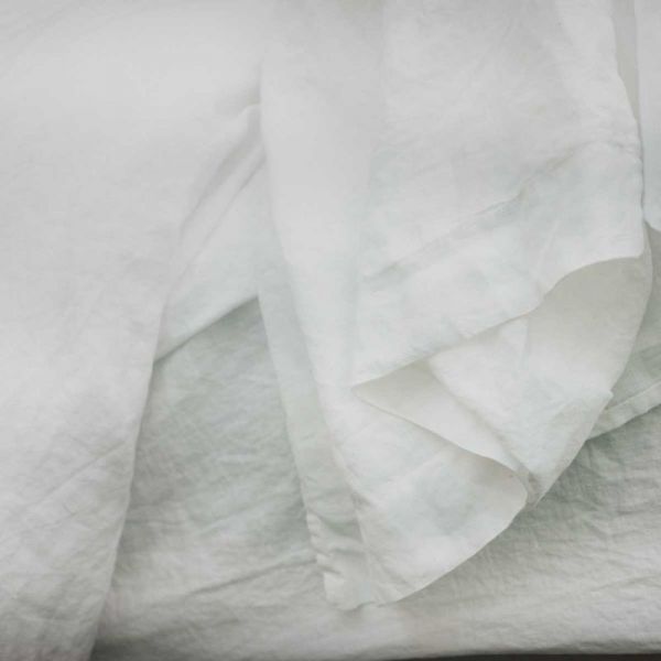 ANICHINI | Vita Washed Linen Bottom Sheets - Relaxed, Modern Luxury ...